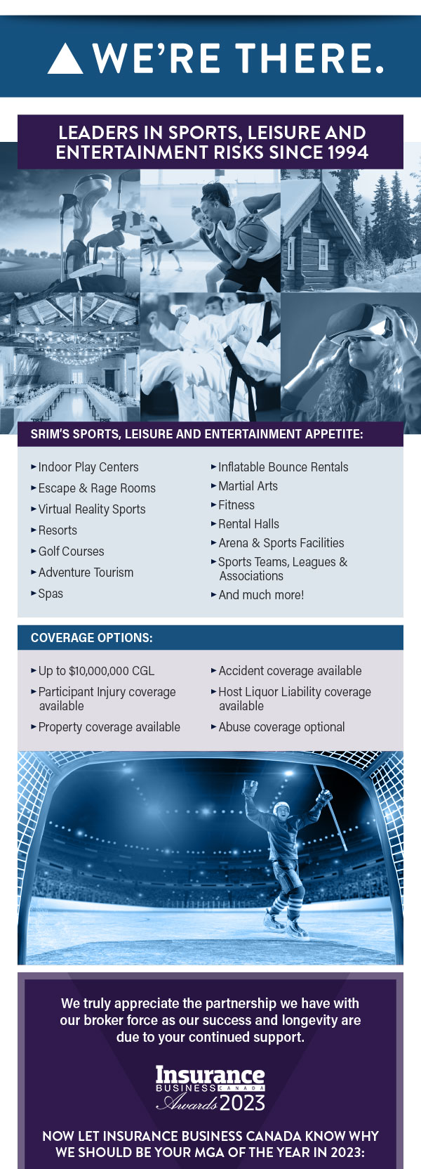 SPORTS, LEISURE & ENTERTAINMENT: Your leading MGA since 1994!